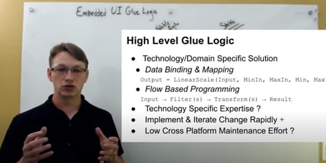 How to use glue logic to connect your data with UI elements within an embedded GUI